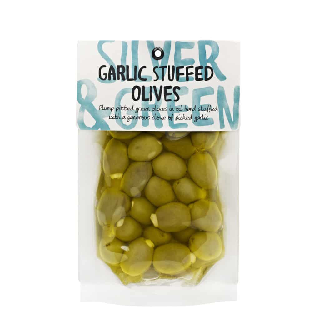 Garlic Stuffed - Pitted Green Olives - laffinage.co.uk